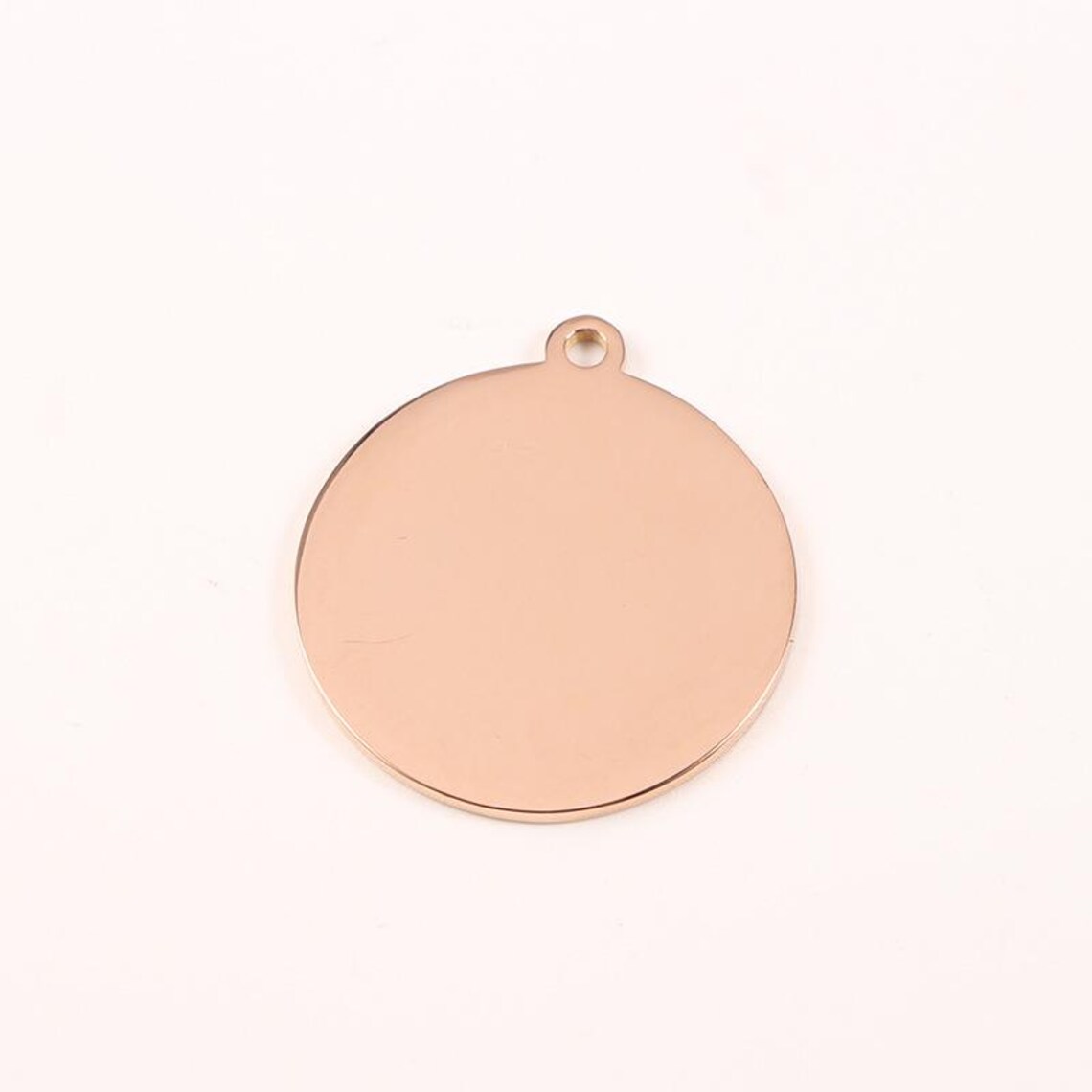 10pc Round Disc Tags, 10-25mm Mirror Polished Round Pendant, Metal ...