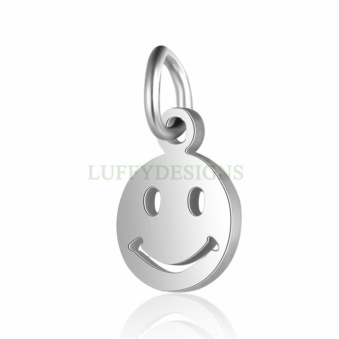 10pcs Smile Face Charm Gold Smile Charm Pendant Smile Round | Etsy