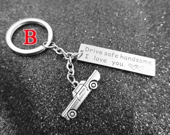 Personalized Keychain Engraved Stainless Steel Keyring Quote | Etsy