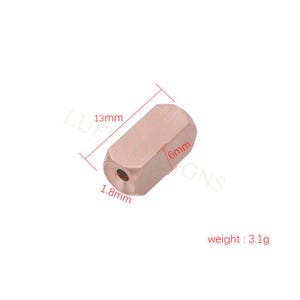 5pcs Cuboid Spacer Beads, Cuboid Beads Charm, Cuboid Beads Pendant ...