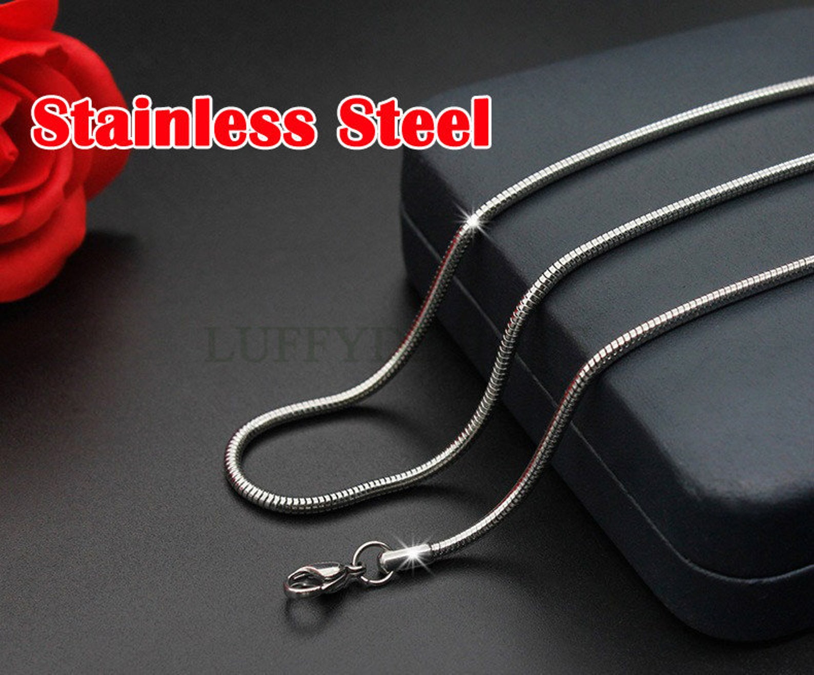 10pcs Finished 316L Stainless Steel Chains Snake Chains 18k - Etsy