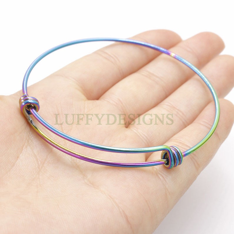 5pcs Expandable Bangle Bracelet Gold Charm Bracelet - Etsy