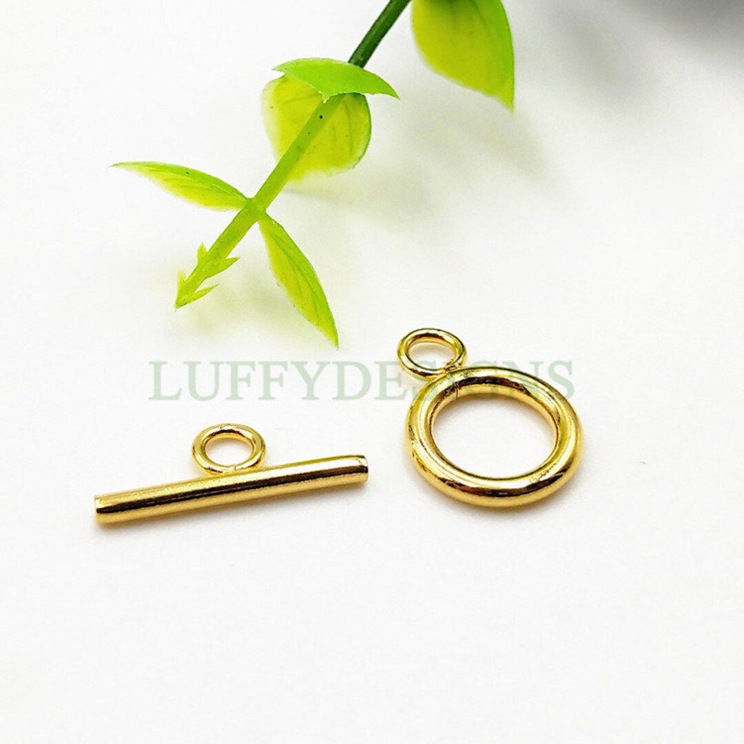 10 Pcs Gold OT Toggle Clasp, DIY Jewelry Buckle, Jewelry Connectors ...