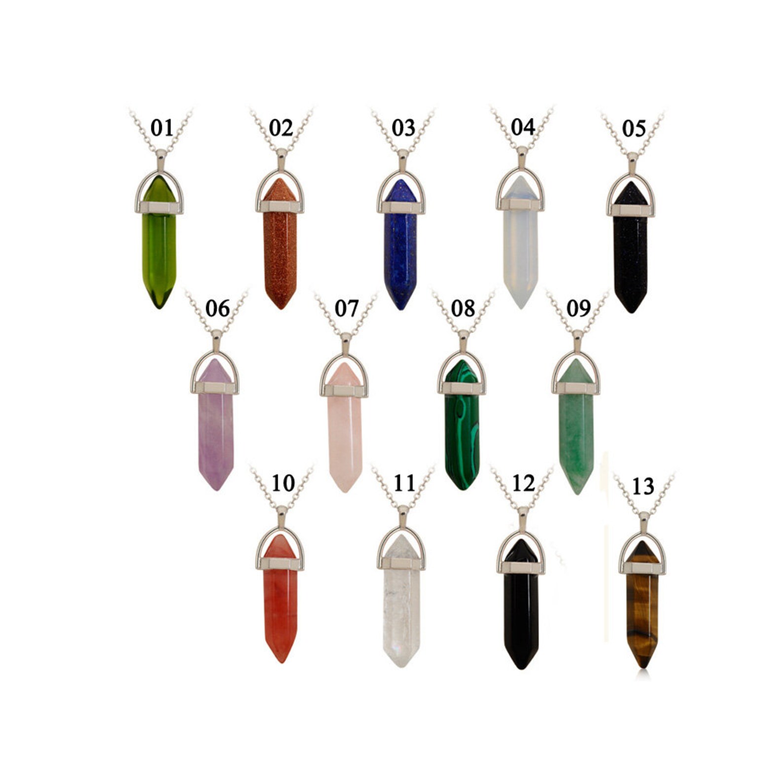 Hexagonal Crystal Pendant Crystal Quartz Healing Crystal | Etsy