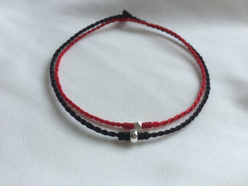 Red String Bracelet Black String Bracelet Red Cord Bracelet | Etsy