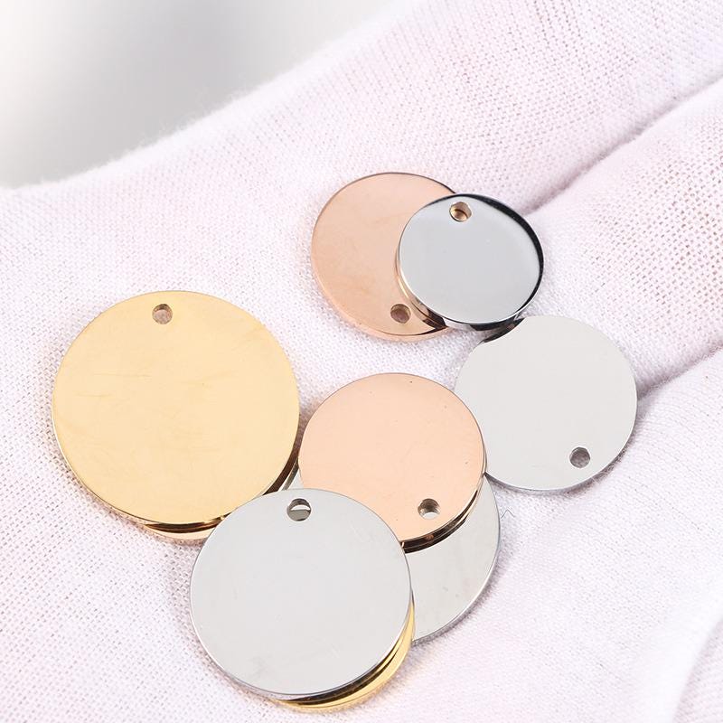 Round Gold Metal Disk Large - Etsy UK