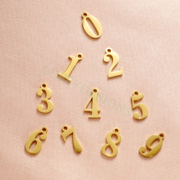 Number Charms - Etsy