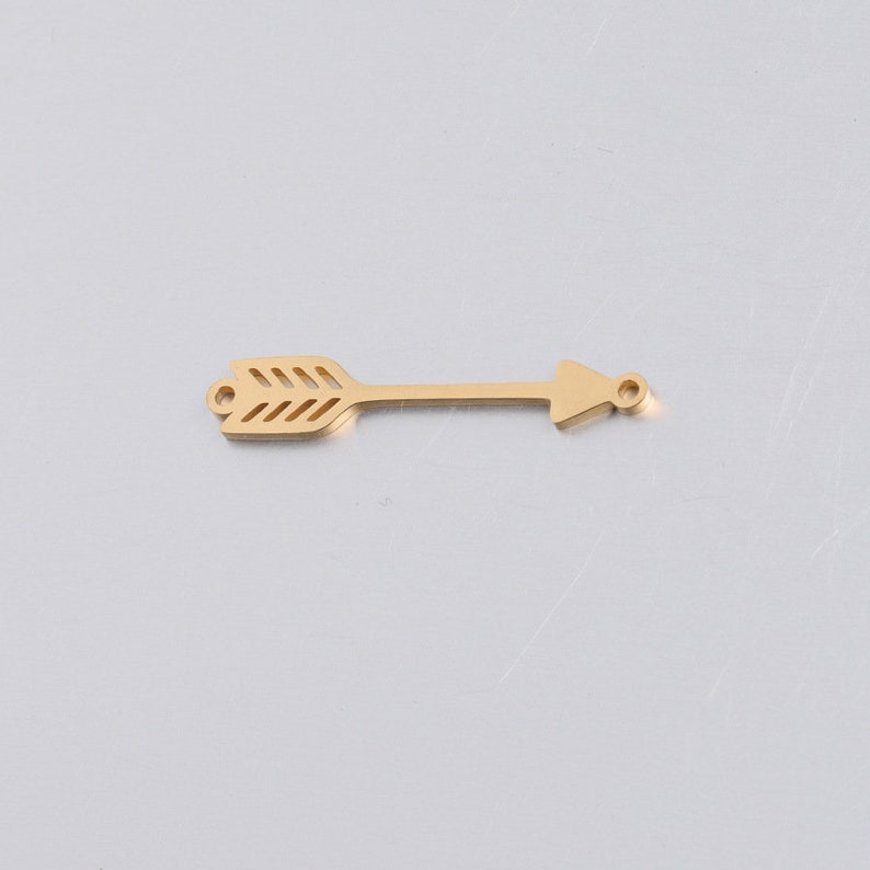 10pcs Arrow Charm Gold Arrow Pendant 18K Gold/ Rose Gold | Etsy
