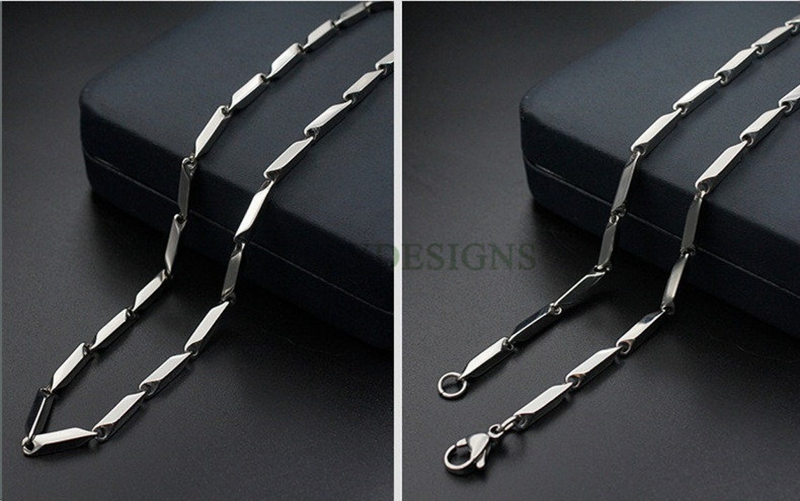 2pcs Finished Diamond Chains Melon Chain Necklace 18k Gold | Etsy