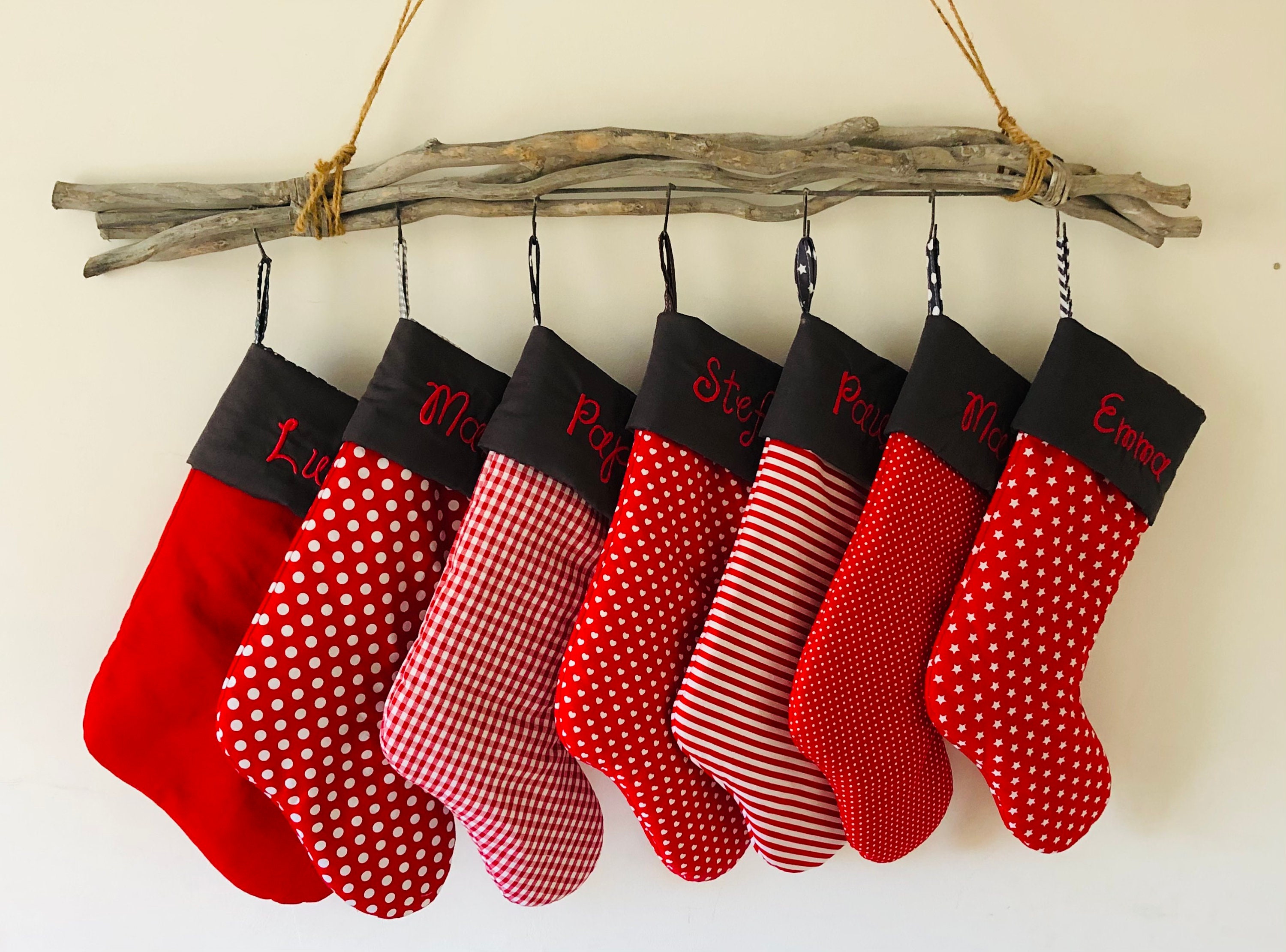 Big Santa Claus Stocking Incl. Wish Name for Filling - Etsy