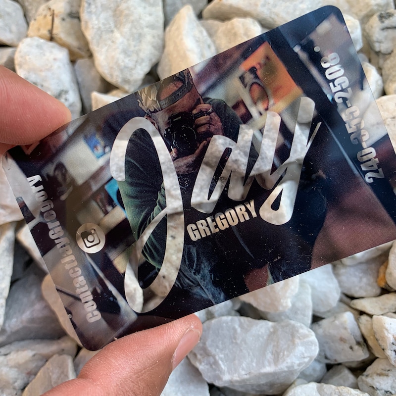 Clear Business Cards - Etsy