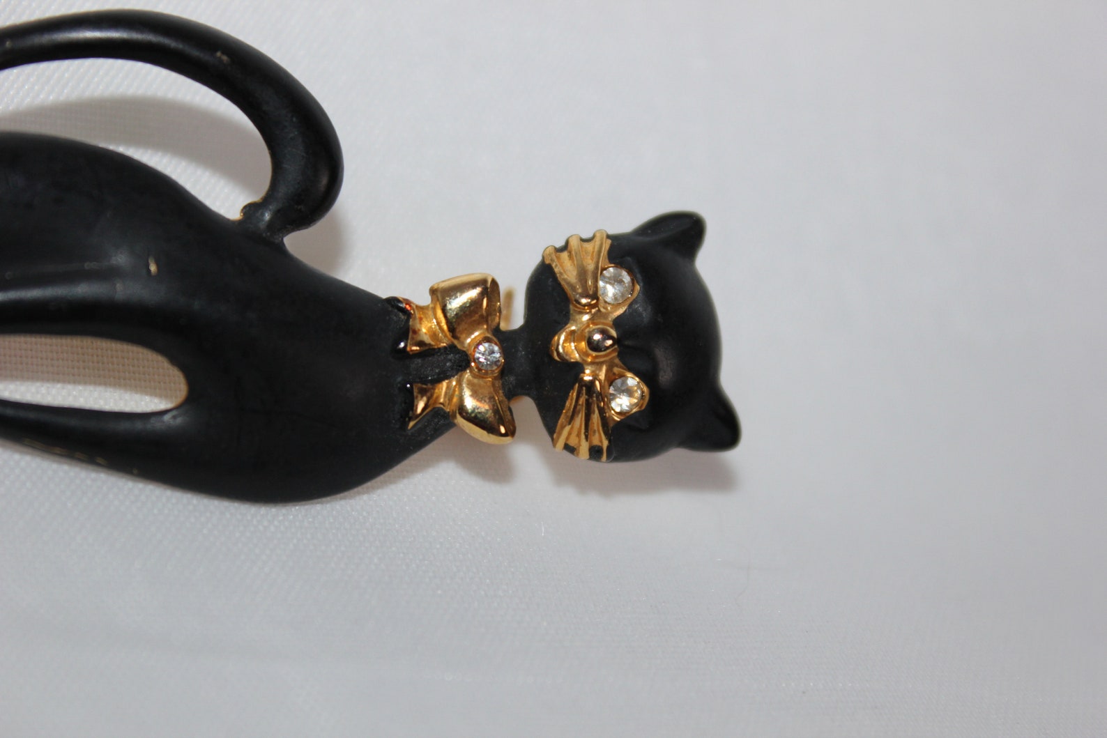 Vintage Black Cat Brooch Black Cat Cat Jewelry Cat Brooch Etsy