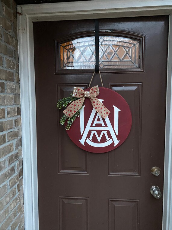 Door Hangers Home Décor AAUM Door Decoration Alabama A&M Door Hanger ...
