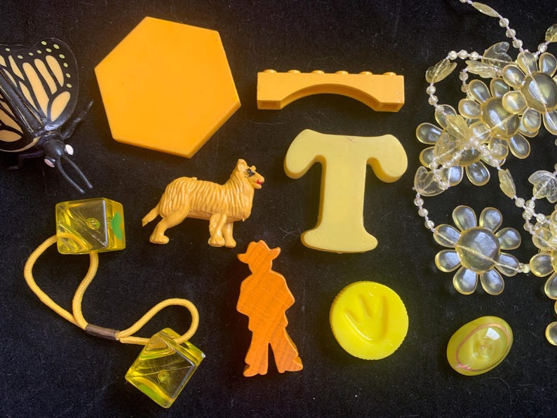 Yellow Craft Supply Lot: Mixed Media, Junk Journal, Mosaic - 7oz - Etsy