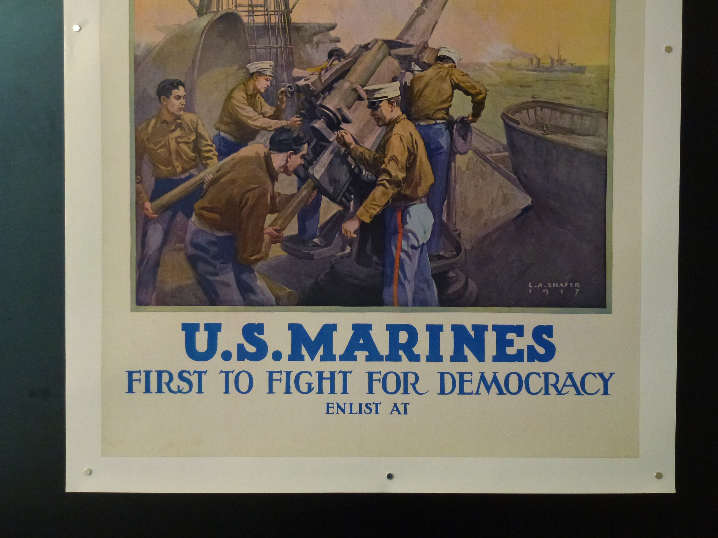 Original World War I Leon Alaric Shafer Recruiting Poster "u. S ...
