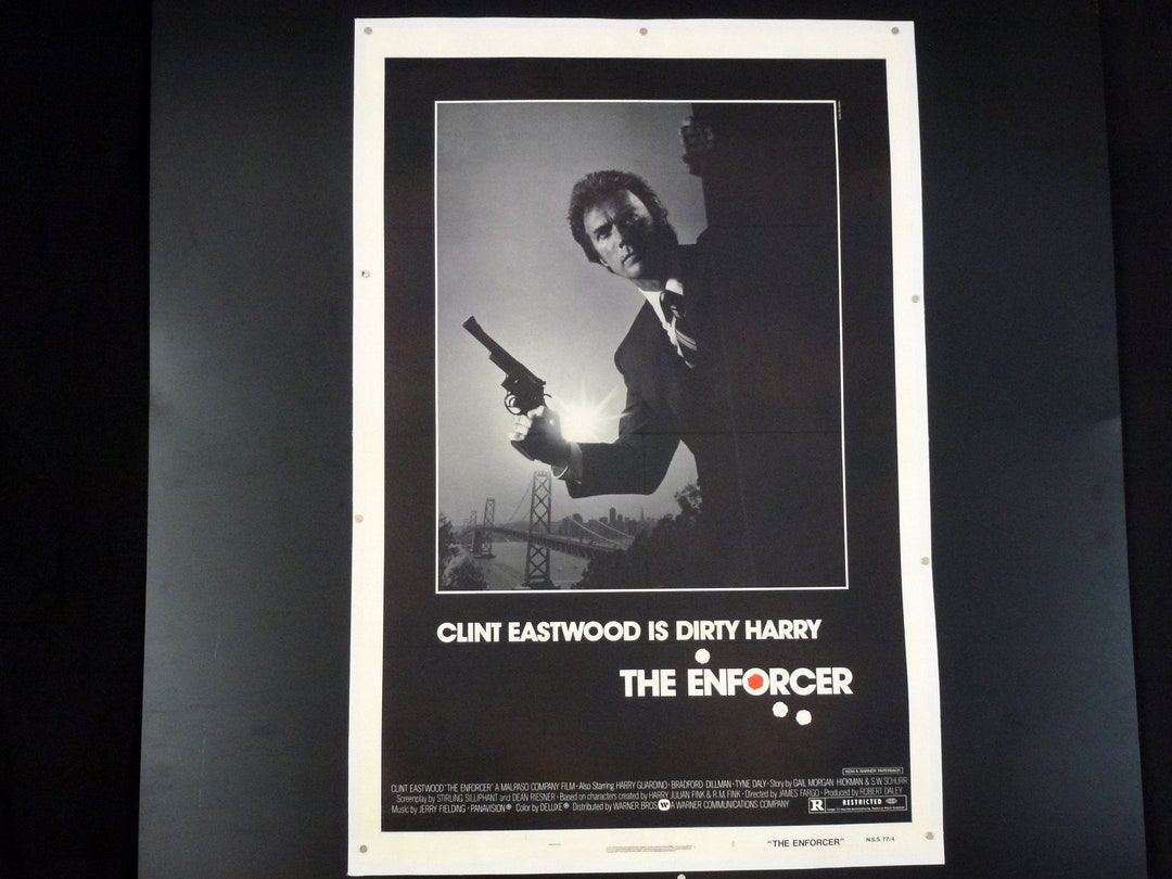 Original Clint Eastwood Movie Poster "the Enforcer", 1976, Folded ...