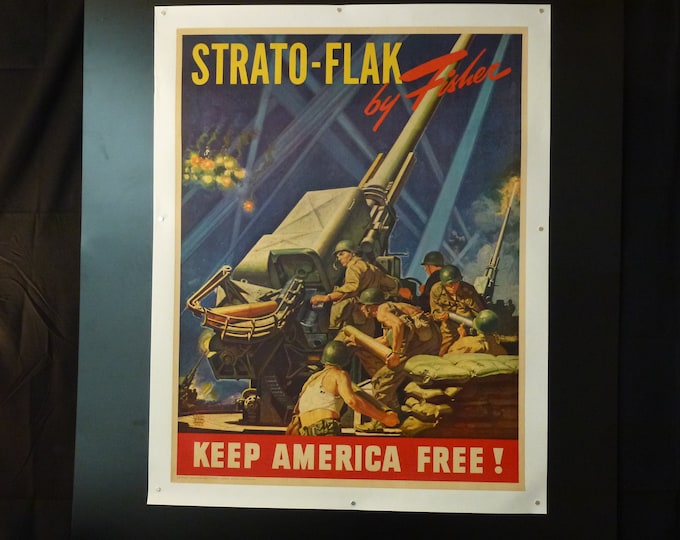 Rare, Original WWII General Motors Workplace Dean Cornwell Motivational ...