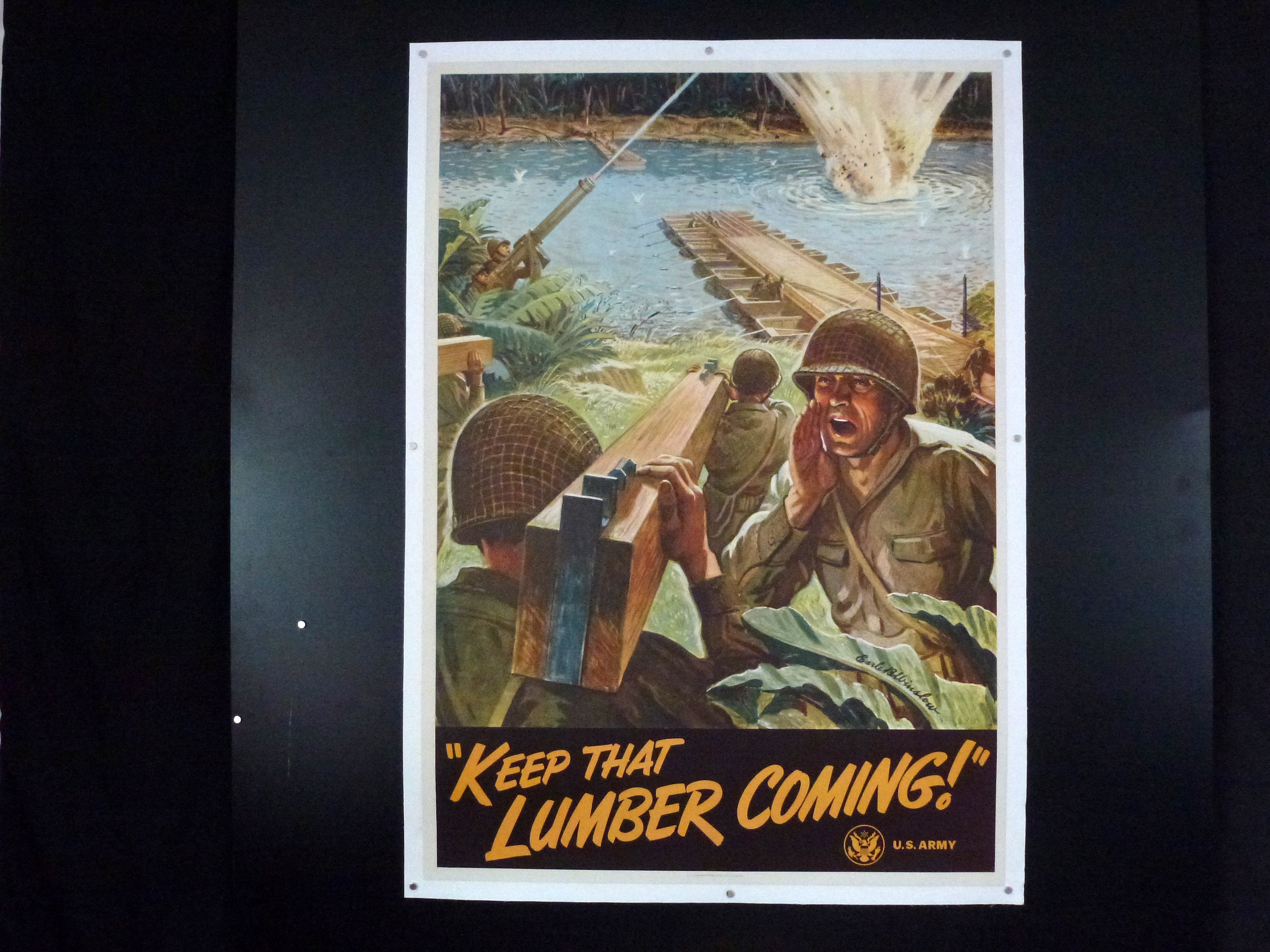 Rare Original World War II Homefront Poster "keep That Lumber Coming ...
