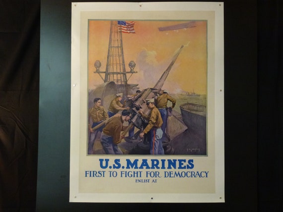 Original World War I Leon Alaric Shafer Recruiting Poster | Etsy