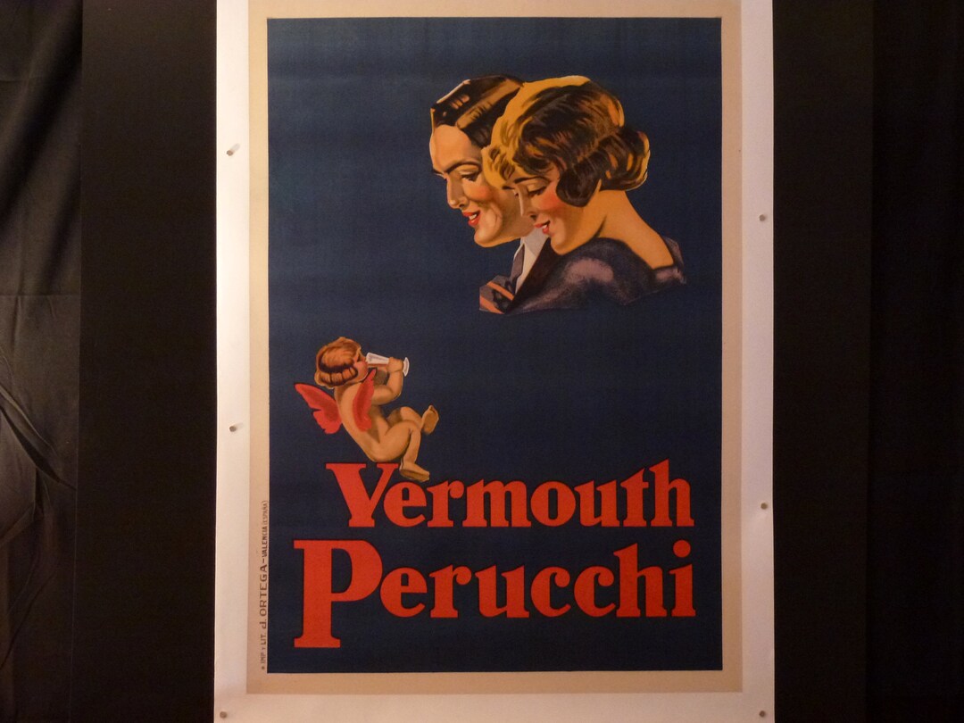 Clearance Item. Original 1926 Vermouth Perucchi Never Folded Linen ...