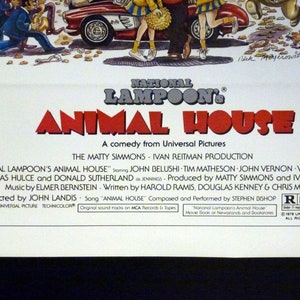 Original Movie Poster "animal House" Style B, 1978, Starring John ...