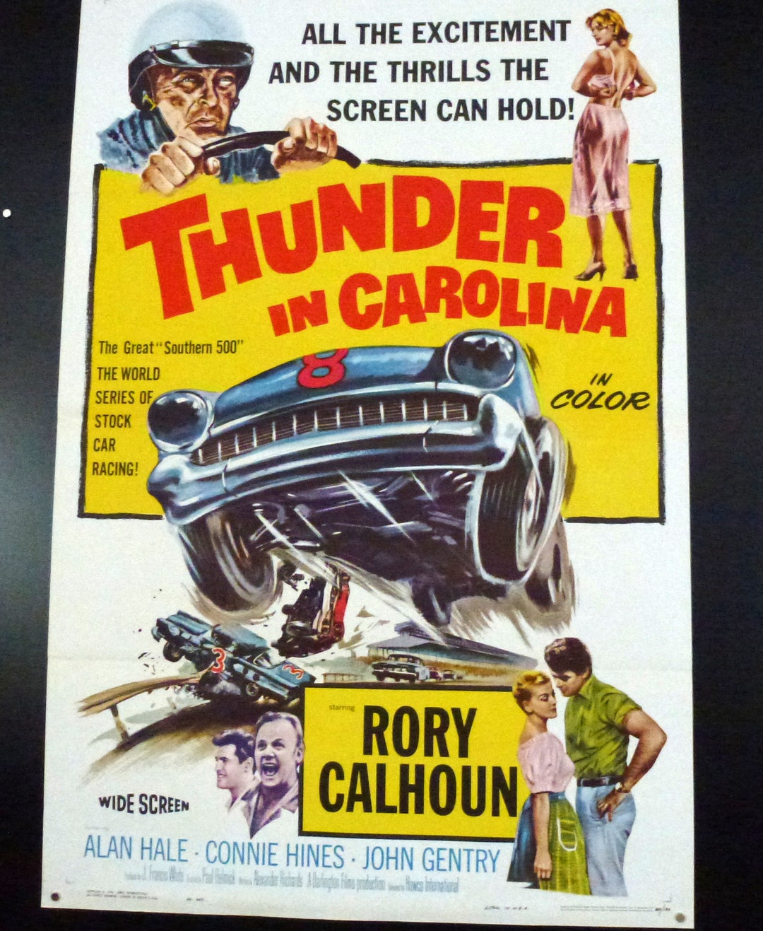 Clearance Item. Original Movie Poster "thunder in Carolina" 1960, 27" X ...