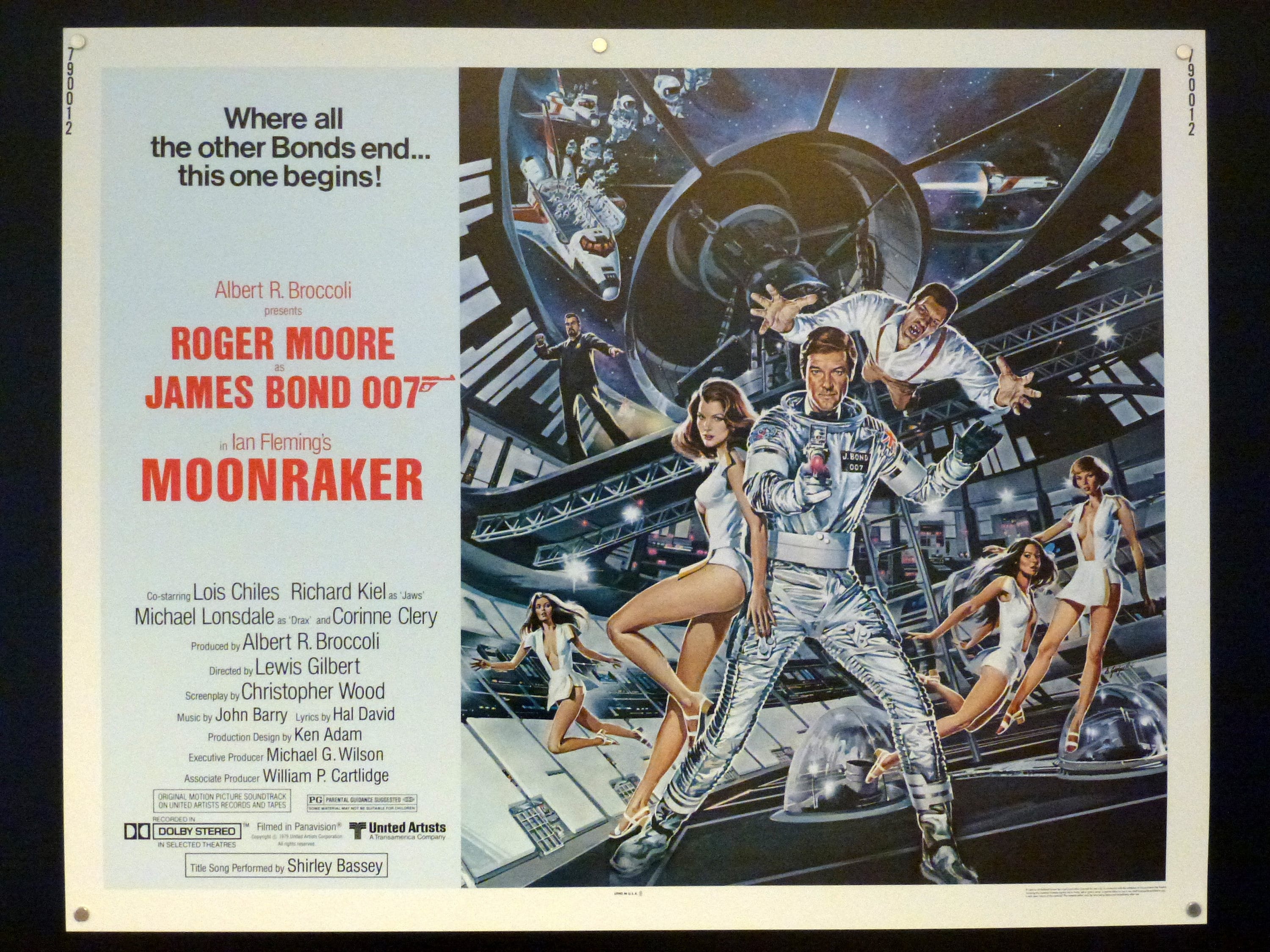 Original moonraker 1/2 Sheet Movie Poster 1979 - Etsy