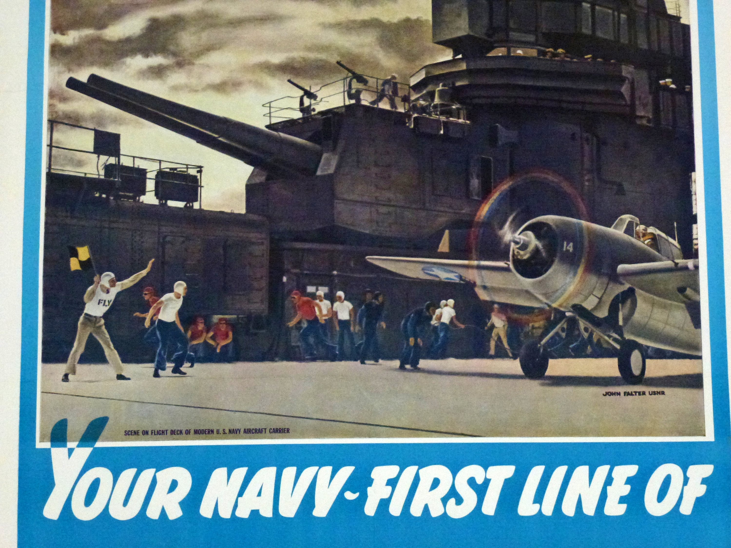 Original WWII Navy Recruiting Poster by John Philip Falter "your Navy ...