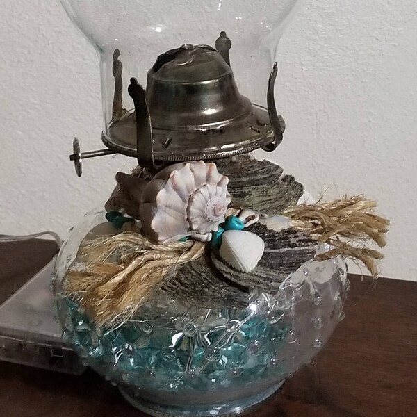 Repurposed Oil Lamp - Etsy