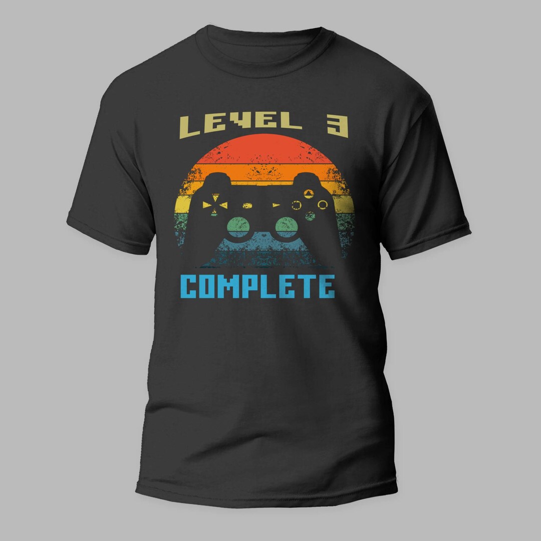 Level 3 Complete Anniversary Celebration T-shirt Fun Cool Adults & Kids ...