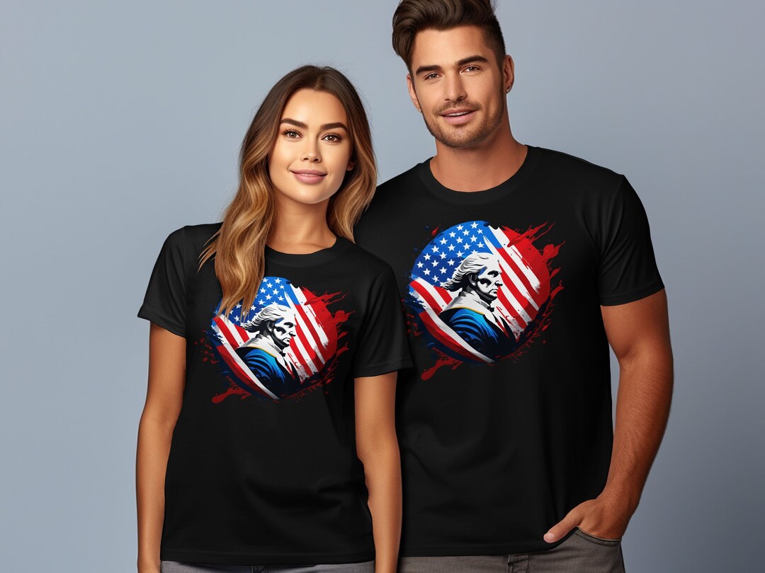 Patriotic USA Flag T-shirt, American Flag Revolution T-shirt ...