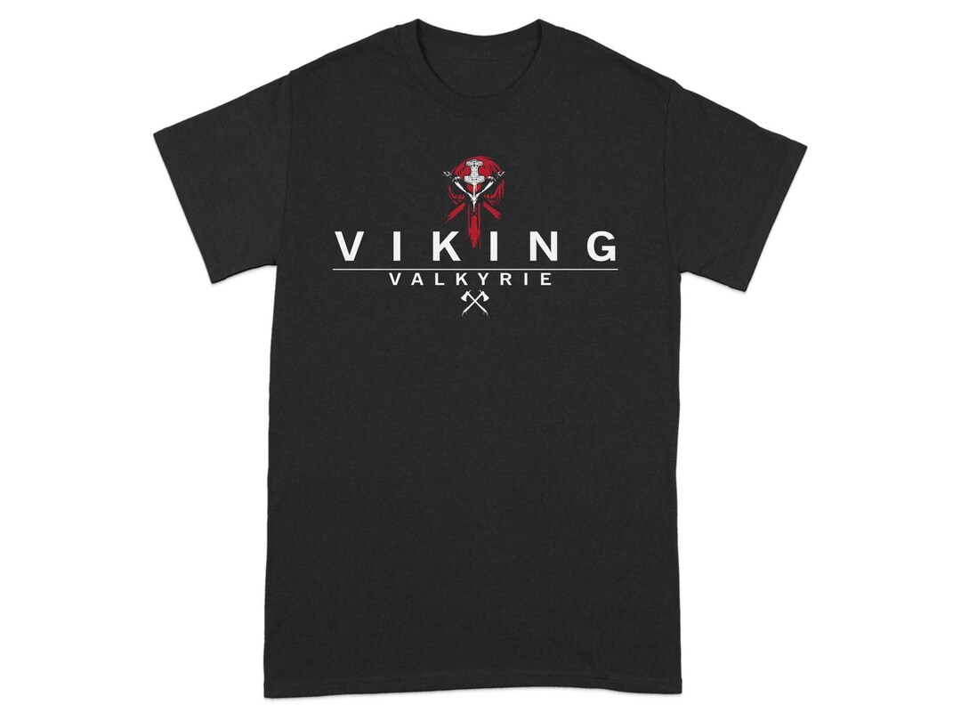 Viking Valkyrie T-shirt, Norse Mythology Tee, Cool Viking Apparel ...