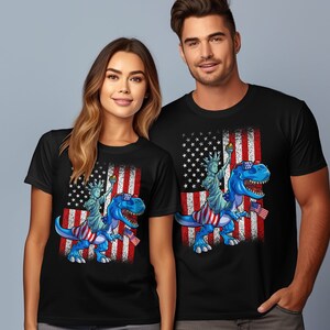 Dinosaur Statue of Liberty T Shirt - Etsy