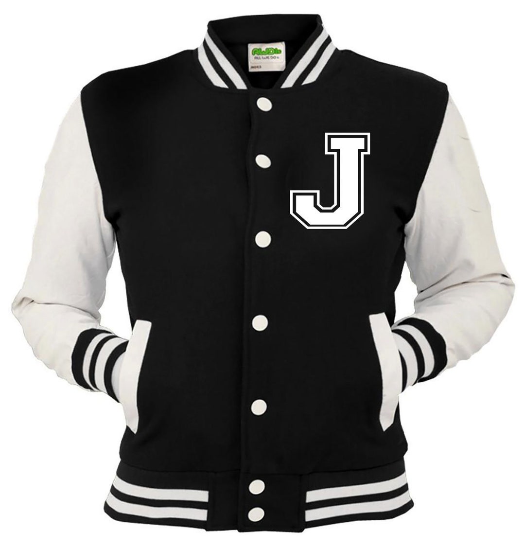 Kids & Adults Personalized Printed Varsity Baseball Jacket Left Breast ...