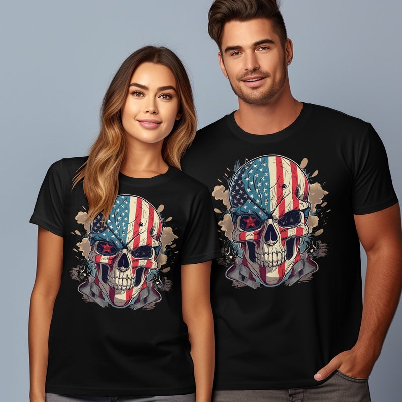 American Skull Shirts for Men - Etsy
