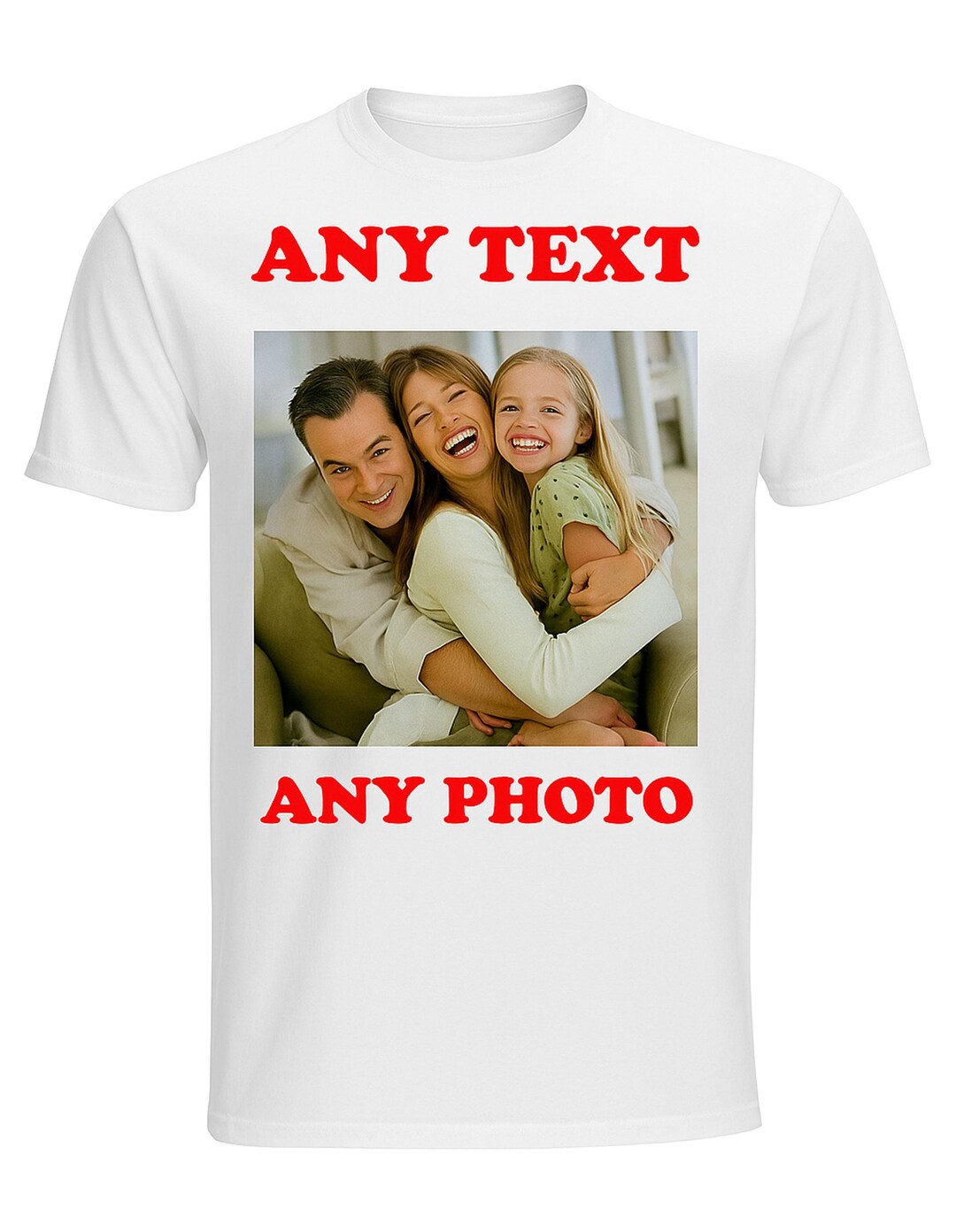 Image on a T-shirt Add Logo or Text No Minimum Fast UK Dispatch Custom ...