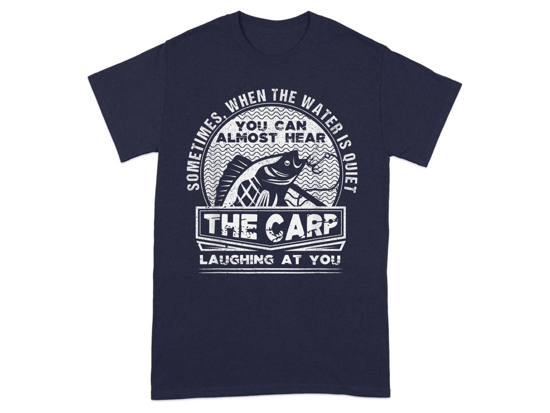 Funny Fishing T-shirt, the Carp Laughing at You, Fisherman's Humor Tee ...