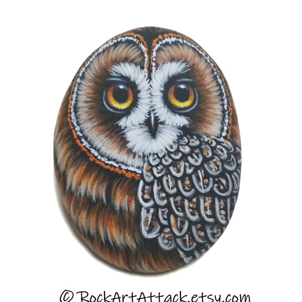 Painted Owl Rocks - Etsy