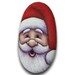Hand-painted Santa Pebble, Christmas Decor, Unique Stone Painting Art ...