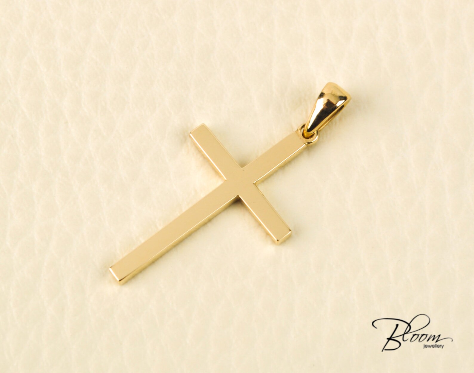 14K Gold Cross Necklace for Men Custom Gold Cross Pendant Mens - Etsy