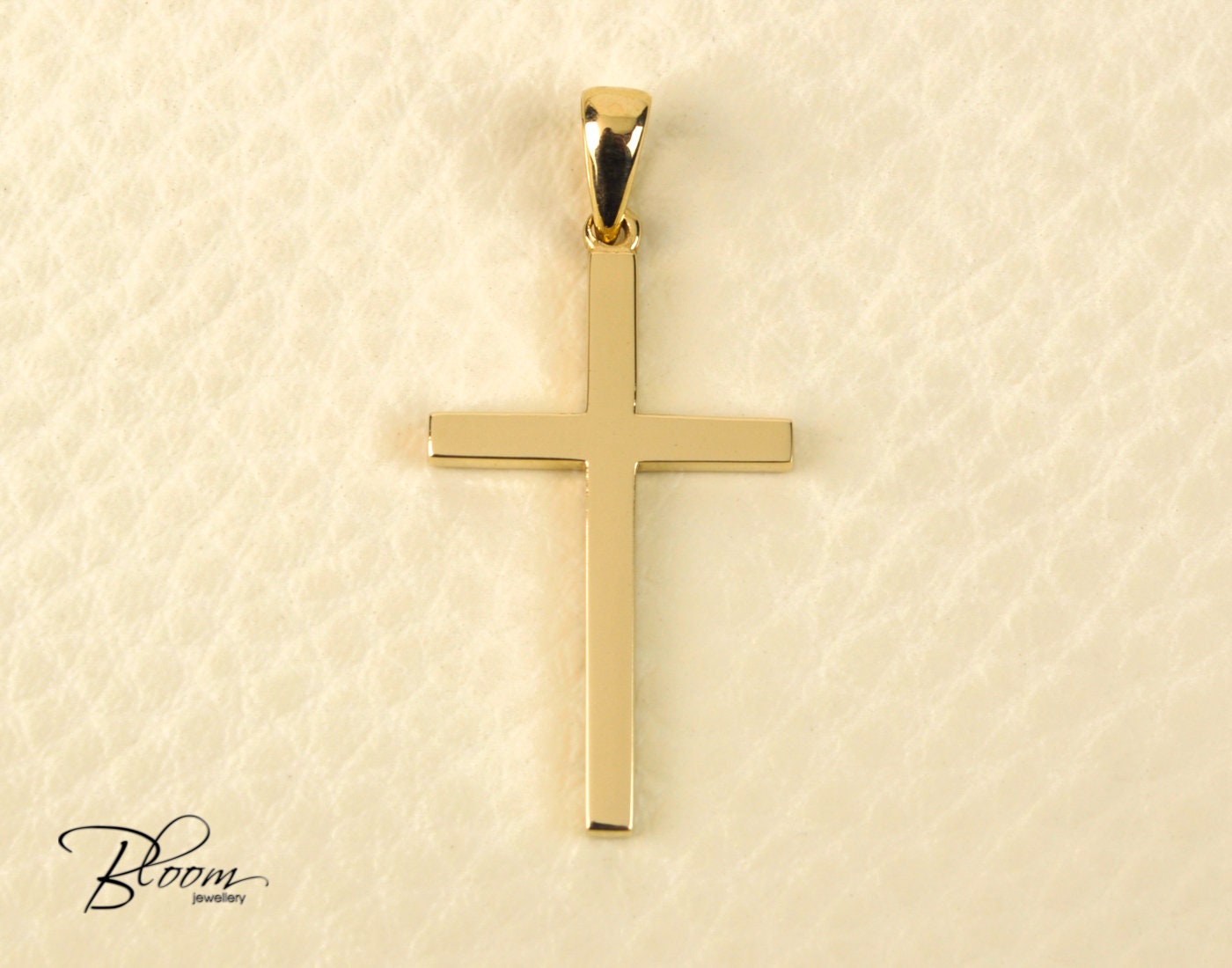 14K Gold Cross Necklace for Men Custom Gold Cross Pendant Mens - Etsy