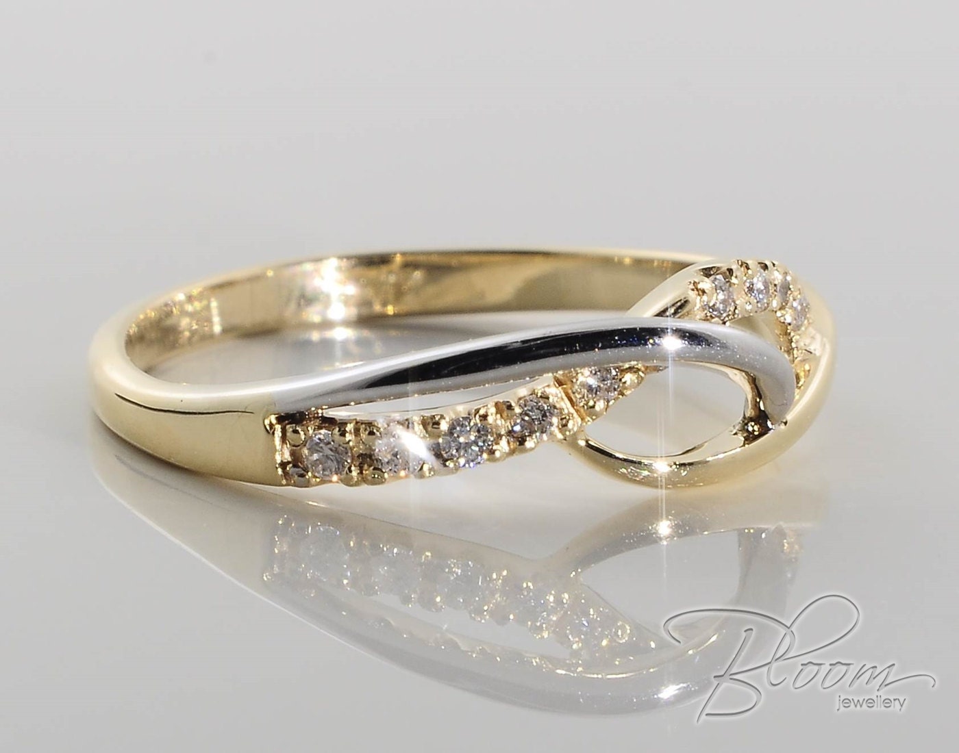 Delicate Diamond Ring 18K Gold Ring Real Diamond Ring Unique - Etsy