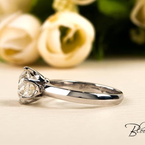 2.01 Ct. Two Carat Diamond Ring GIA Certified Diamond Ring 18K White ...