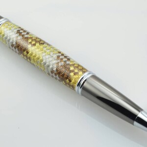 Ballpoint Pen With Metal Mesh and Acrylic Barrel, Writing Pen ...