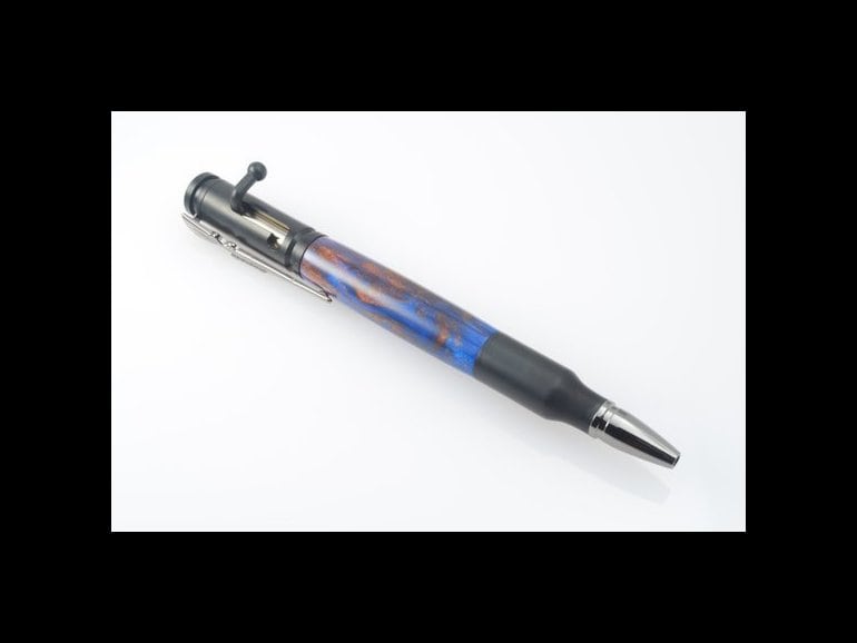 Bolt Action 30Cal Bullet Pen with Rifle Clip in Matte Black, hunter ...