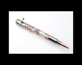 Bolt Action 30cal Bullet Pen With Rifle Clip in Chrome Hunter | Etsy