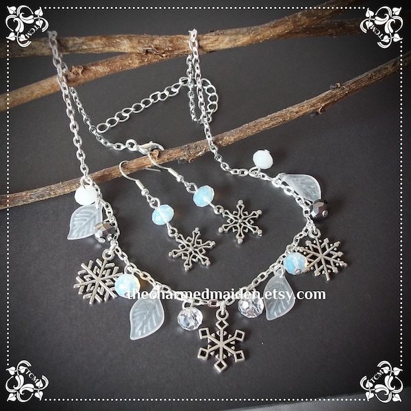 Snowflake Necklace - Etsy UK