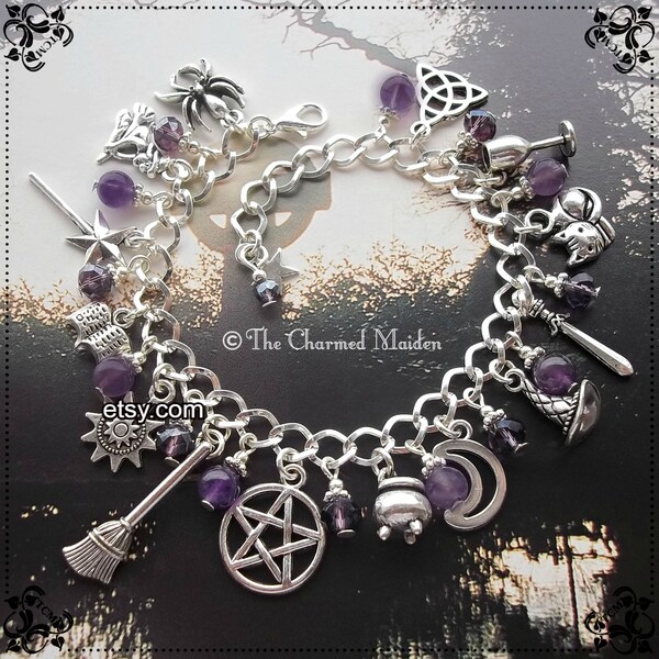 Witch Charm Bracelet - Etsy
