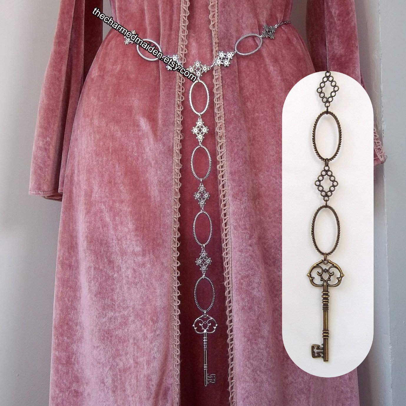 Tudor Key Belt Medieval Girdle Elizabethan Costume Ladies - Etsy