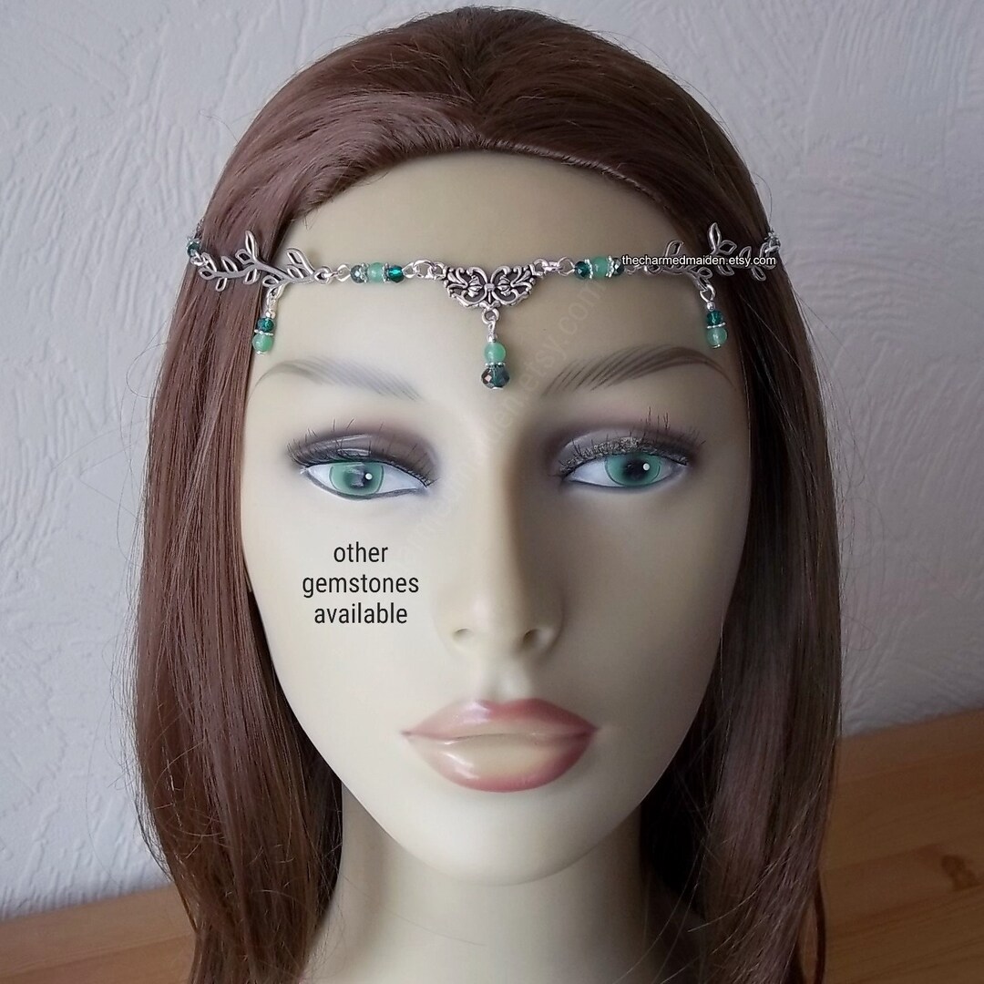 Elven Circlet Tiara, Bridal Wedding Headpiece, Fairy Leaf Headdress ...